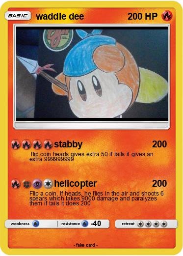 Pokémon waddle dee 245 245 - stabby - My Pokemon Card