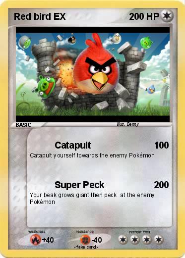 Pokémon Red bird EX 3 3 - Catapult - My Pokemon Card