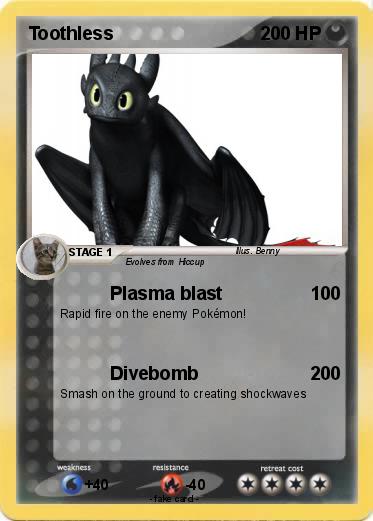 Pokémon Toothless 386 386 - Plasma blast - My Pokemon Card
