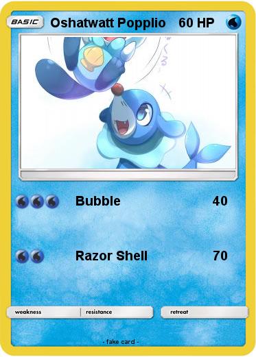 Pokémon Oshatwatt Popplio - Bubble - My Pokemon Card