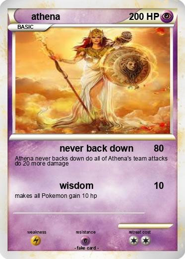 Pokémon athena 323 323 - never back down - My Pokemon Card