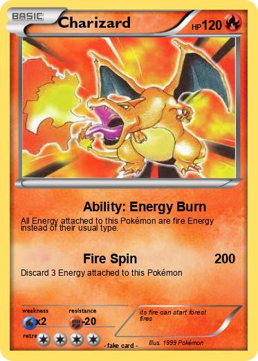 Pokémon Charizard 11628 11628 - Ability: Energy Burn - My Pokemon Card