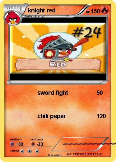 Pokémon knight red - sword fight - My Pokemon Card