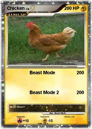 Pokémon Chicken 408 408 - Beast Mode - My Pokemon Card