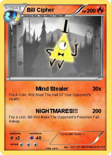 Pokémon Bill Cipher 122 122 - Mind Stealer - My Pokemon Card