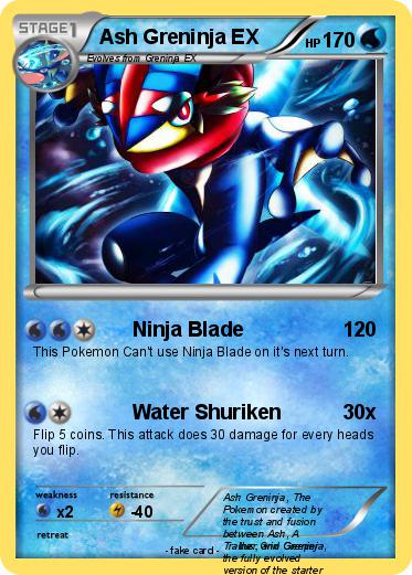 Pokémon Ash Greninja EX 57 57 - Ninja Blade - My Pokemon Card