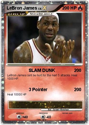Pokémon LeBron James 525 525 - SLAM DUNK - My Pokemon Card