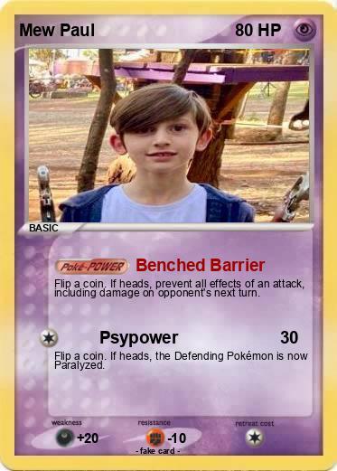 Pokémon Mew Paul - Benched Barrier - My Pokemon Card