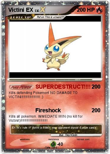 Pokémon Victini EX 18 18 - SUPERDESTRUCT!!!! - My Pokemon Card