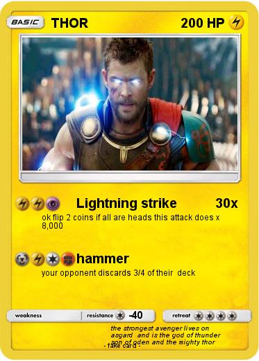 Pokémon THOR 825 825 - Lightning strike - My Pokemon Card