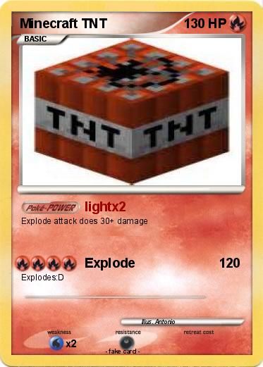 Pokémon Minecraft TNT 7 7 - lightx2 - My Pokemon Card