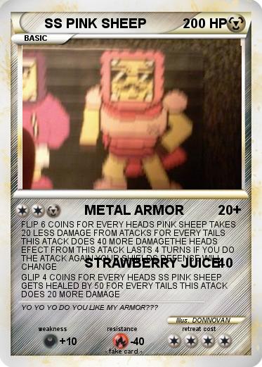 Pokémon SS PINK SHEEP - METAL ARMOR - My Pokemon Card