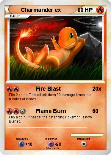 Pokémon Charmander ex 13 13 - Fire Blast - My Pokemon Card