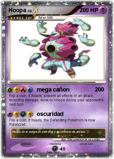Pokémon Hoopa 76 76 - mega cañon - My Pokemon Card