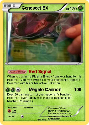 Pokémon Genesect EX 98 98 - Red Signal - My Pokemon Card