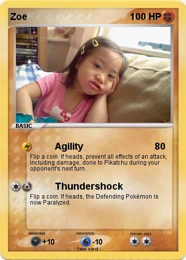 Pokémon Zoe 297 297 - Agility - My Pokemon Card