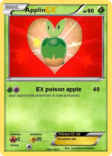Pokémon Applin 3 3 - EX poison apple - My Pokemon Card