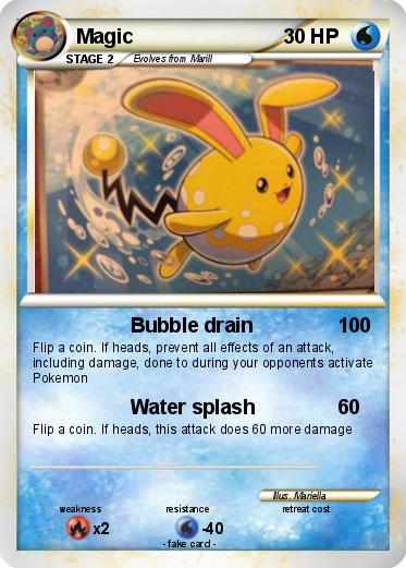 Pokémon Magic 643 643 - Bubble drain - My Pokemon Card