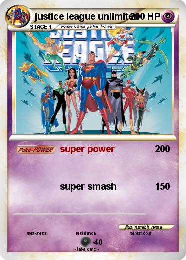 Pokémon justice league unlimited - super power - My Pokemon Card
