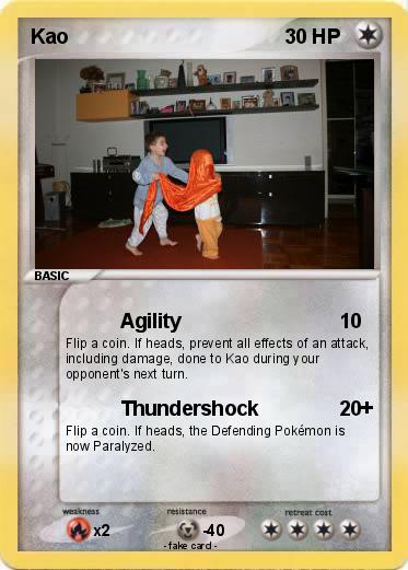 Pokémon Kao 8 8 - Agility - My Pokemon Card