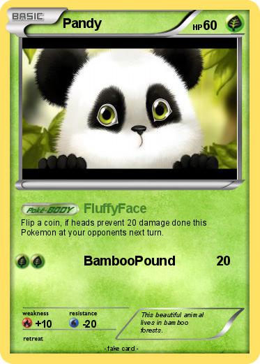 Pokémon Pandy 23 23 - FluffyFace - My Pokemon Card