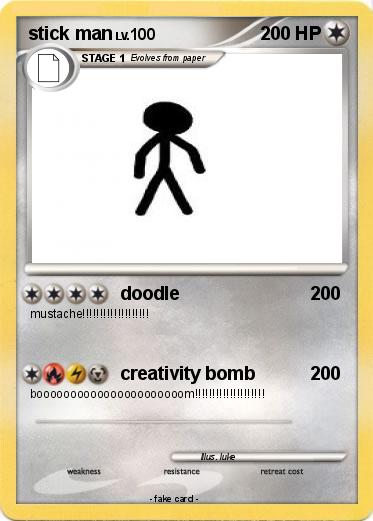 Pokémon stick man 59 59 - doodle - My Pokemon Card
