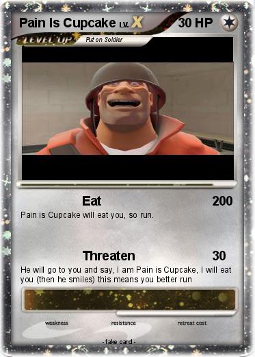 Pokémon Pain Is Cupcake - Eat - My Pokemon Card