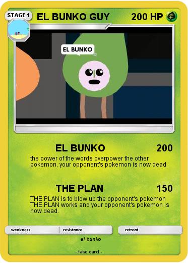 Pokémon EL BUNKO GUY - EL BUNKO - My Pokemon Card