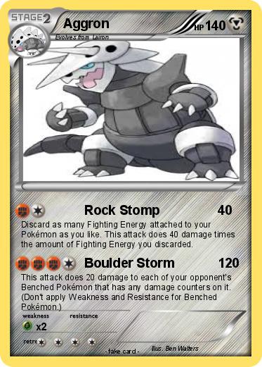 Pokémon Aggron 357 357 - Rock Stomp - My Pokemon Card