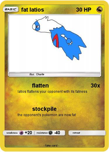 Pokémon fat latios - flatten - My Pokemon Card