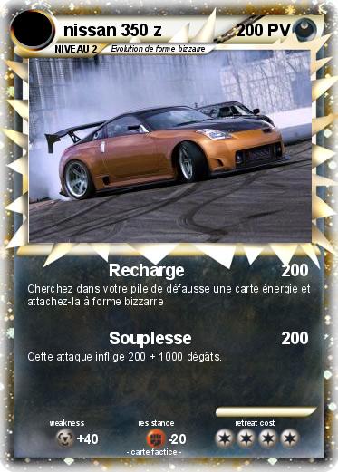 Pokémon nissan 350 z 1 1 - Recharge - Ma carte Pokémon