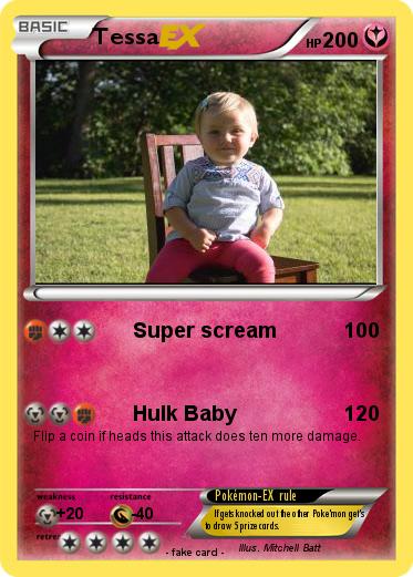 Pokémon Tessa 72 72 - Super scream - My Pokemon Card