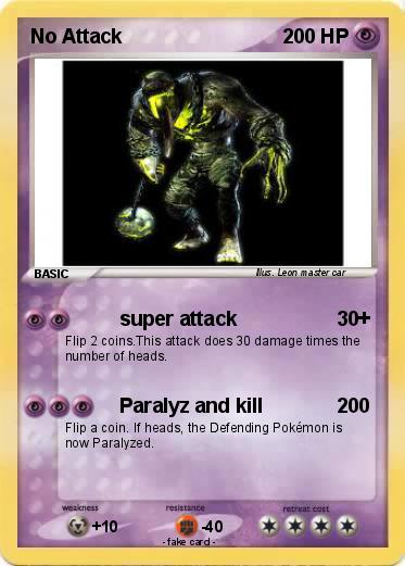 Pokémon No Attack - super attack - My Pokemon Card