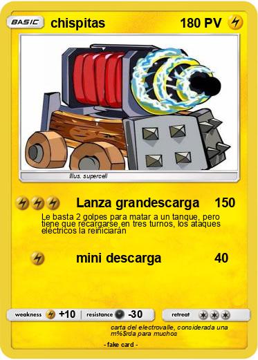Pokémon chispitas 13 13 - Lanza grandescarga - Mi carta pokémon