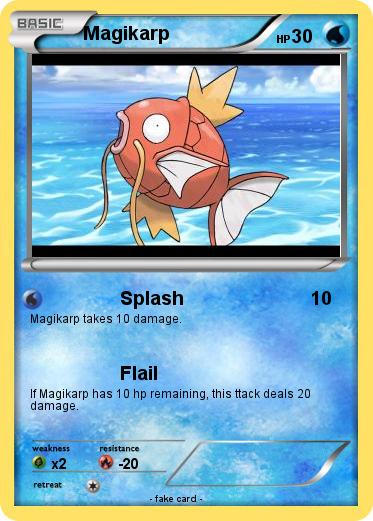 Pokémon Magikarp 1645 1645 - Splash - My Pokemon Card
