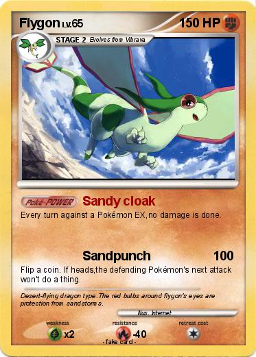 Pokémon Flygon 451 451 - Sandy cloak - My Pokemon Card