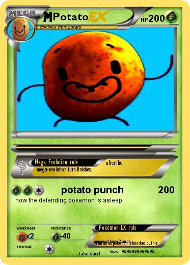 Pokémon Potato 723 723 - potato punch - My Pokemon Card