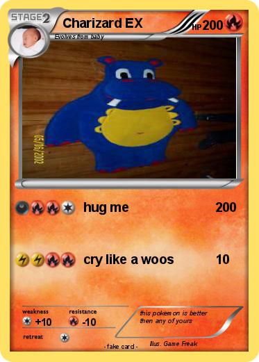 Pokémon Charizard EX 344 344 - hug me - My Pokemon Card