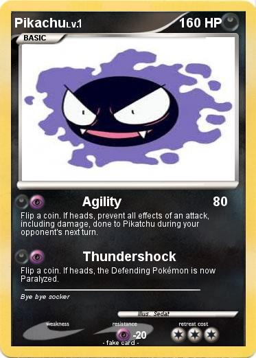 Pokémon Gen 43 43 - Shadow ball - My Pokemon Card