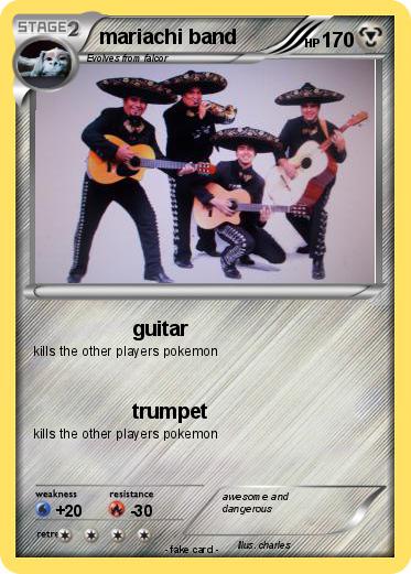 Pokémon mariachi band - guitar - My Pokemon Card
