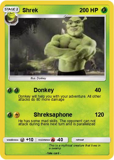 Pokémon Shrek 2534 2534 - Donkey - My Pokemon Card