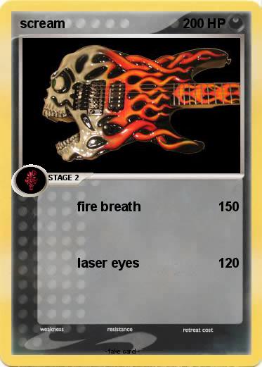 Pokémon scream 339 339 - fire breath - My Pokemon Card