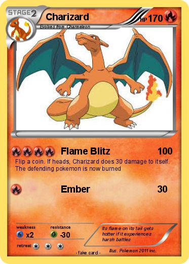 Pokémon Charizard 4984 4984 - Flame Blitz - My Pokemon Card