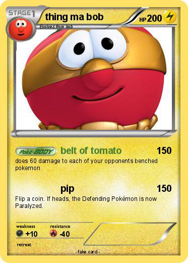 Pokémon thing ma bob 2 2 - belt of tomato - My Pokemon Card