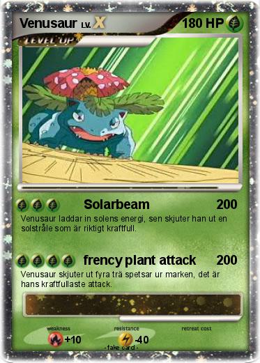 Pokémon Venusaur 528 528 - Solarbeam - My Pokemon Card