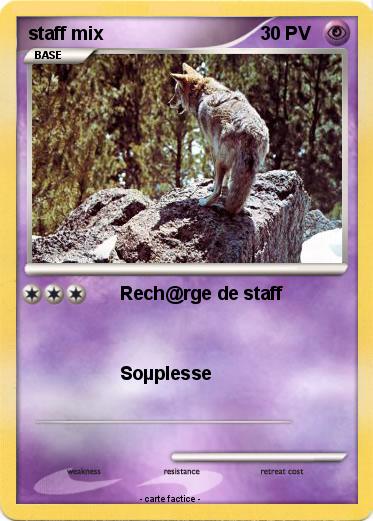 Pokémon staff mix - Rech@rge de staff - Ma carte Pokémon