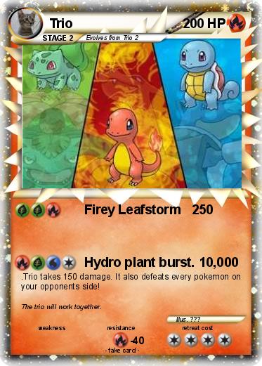Pokémon Trio 680 680 - Firey Leafstorm 250 - My Pokemon Card