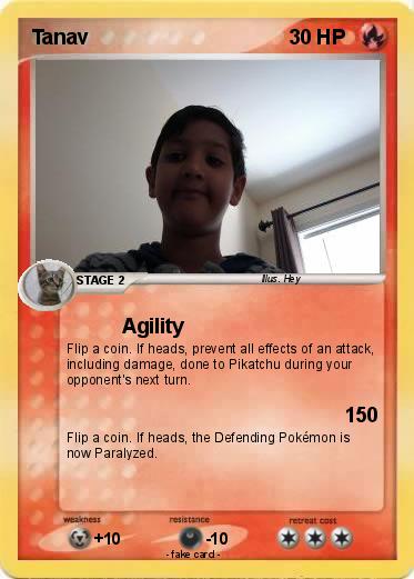 Pokémon Tanav 1 1 - Agility - My Pokemon Card