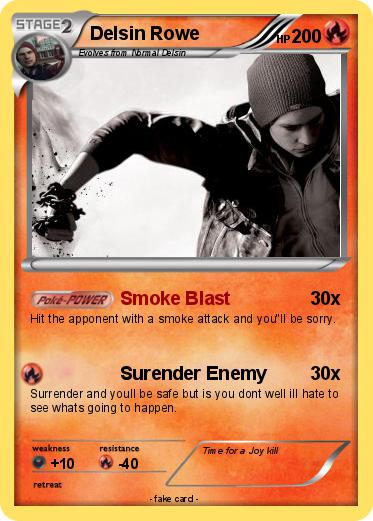 Pokémon Delsin Rowe 8 8 - Smoke Blast - My Pokemon Card
