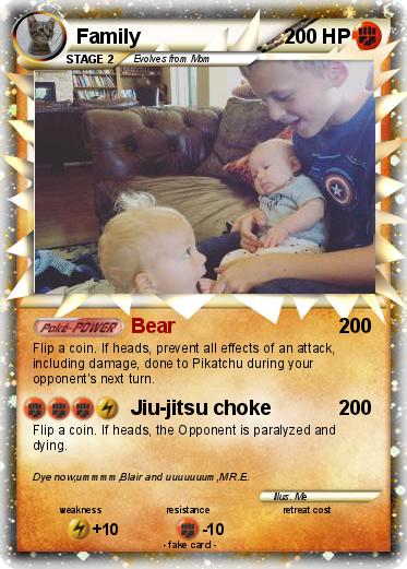 Pokémon Family 410 410 - Bear - My Pokemon Card